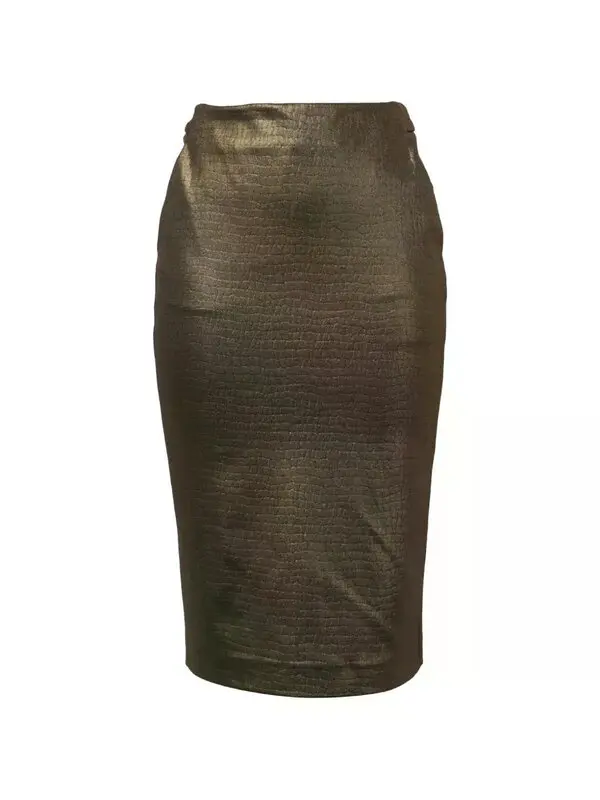 Max Mara Textured Midi Pencil Skirt