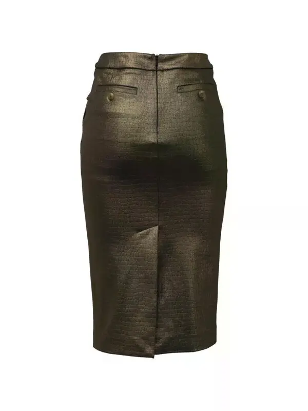 Max Mara Textured Midi Pencil Skirt
