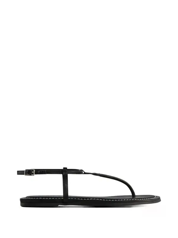 Bernardo Hercu T-strap Sandals - Black