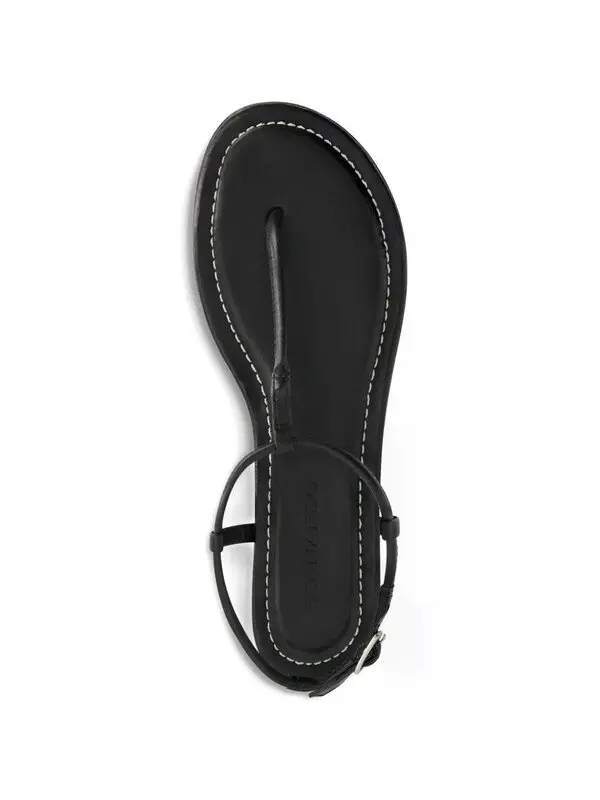Bernardo Hercu T-strap Sandals - Black