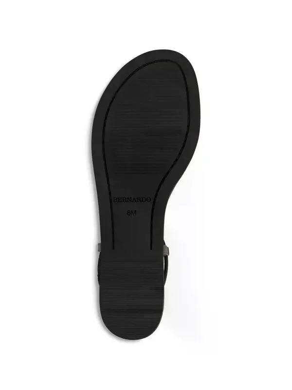 Bernardo Hercu T-strap Sandals - Black