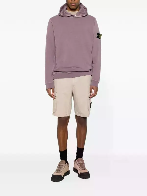 Stone Island Logo Patch Cargo Shorts