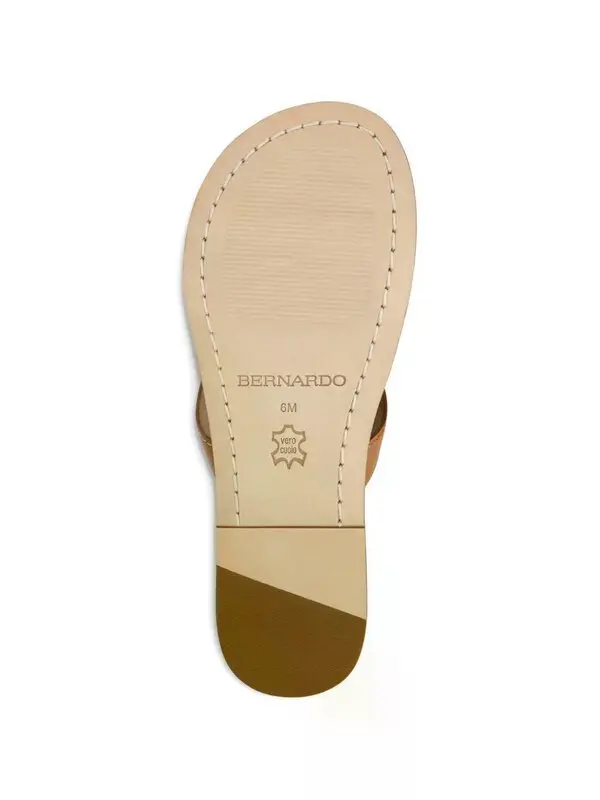 Bernardo Matrix Ring-detail Sandals - Brown