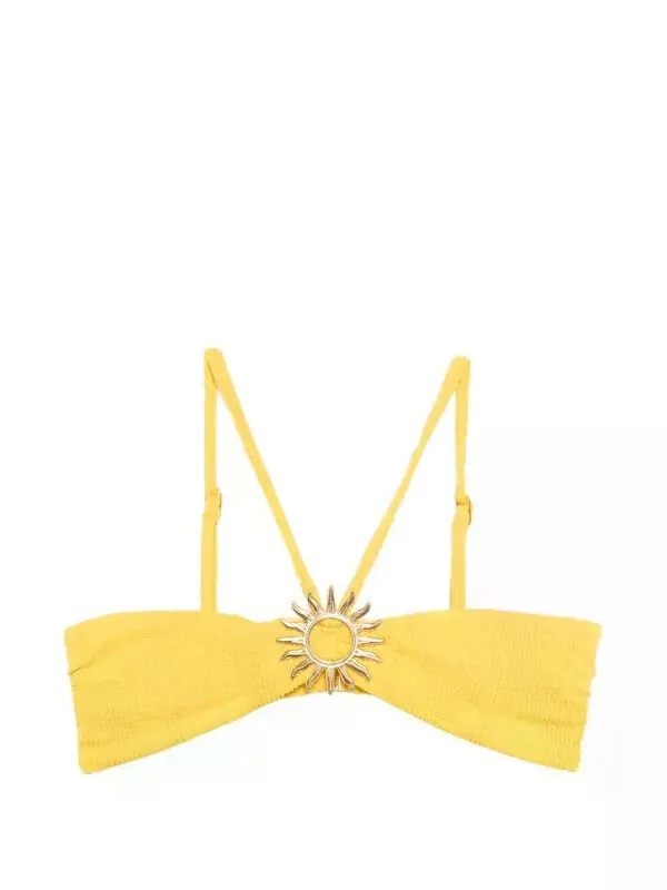Farm Rio Sun-plaque Bikini Top - Yellow