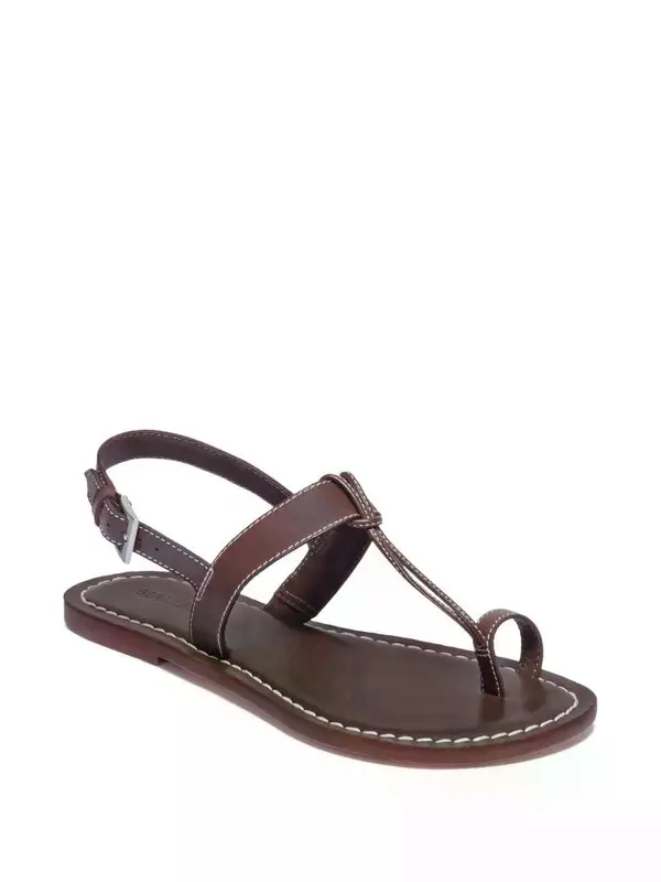 Bernardo Maverick Leather Sandals - Brown