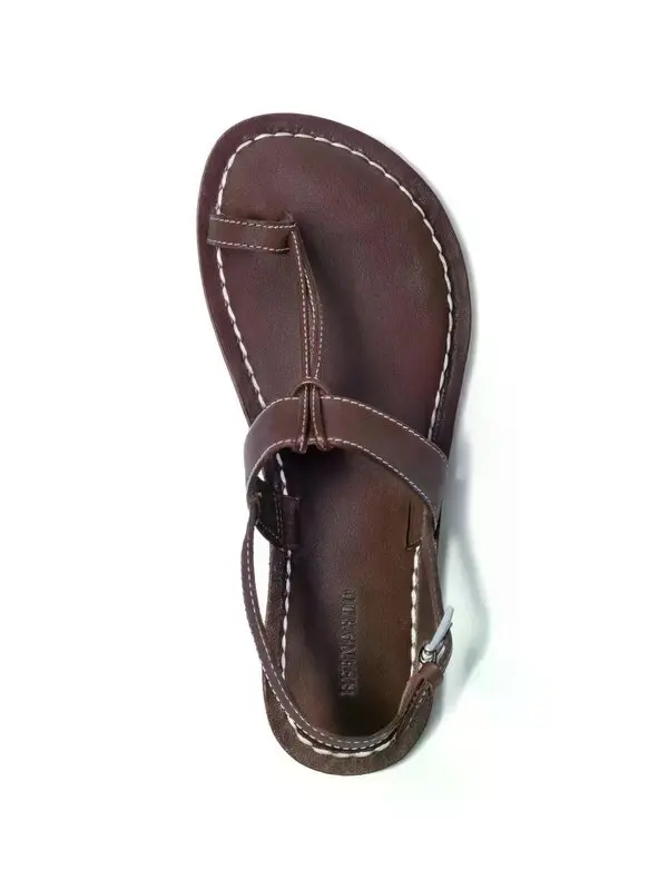 Bernardo Maverick Leather Sandals - Brown