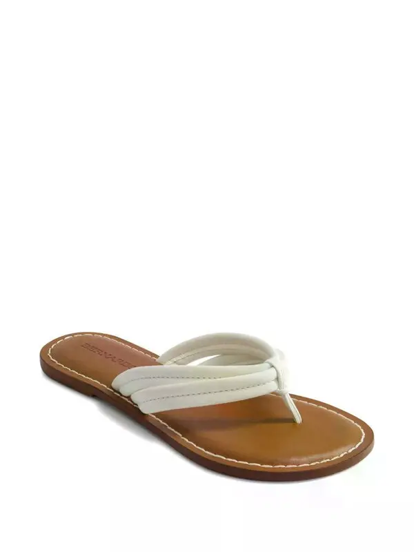 Bernardo Miami Leather Sandals - White