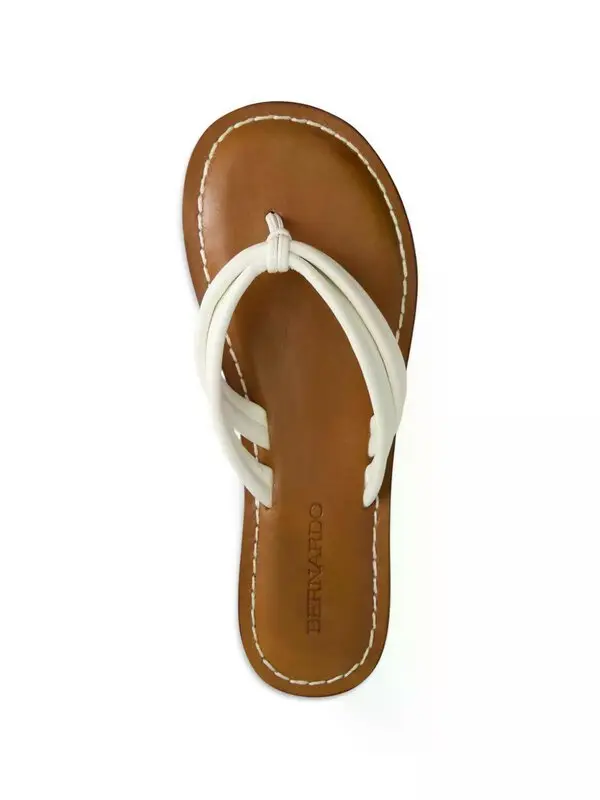 Bernardo Miami Leather Sandals - White