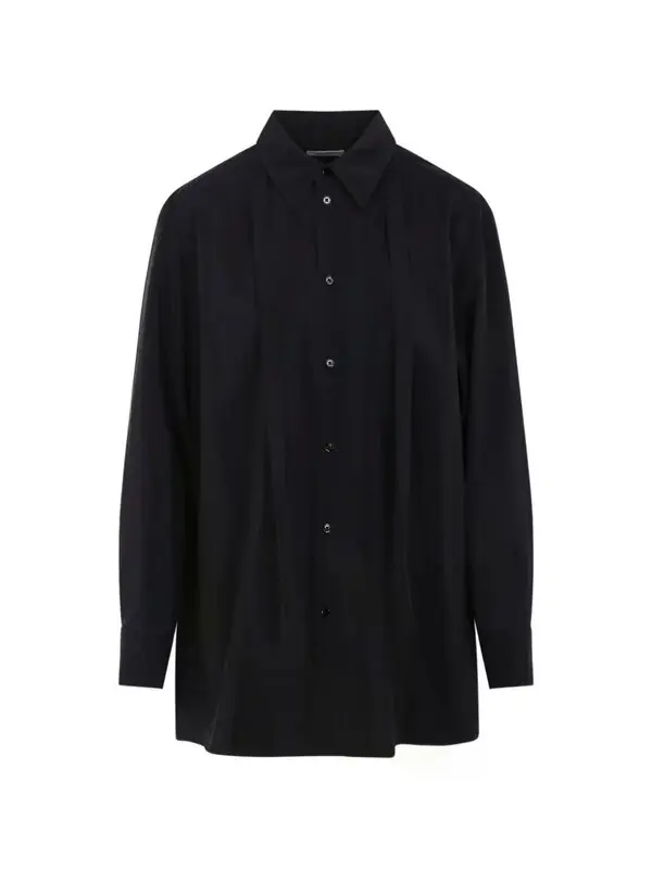 LEMAIRE Long Silk Blend Shirt With Necktie Detail