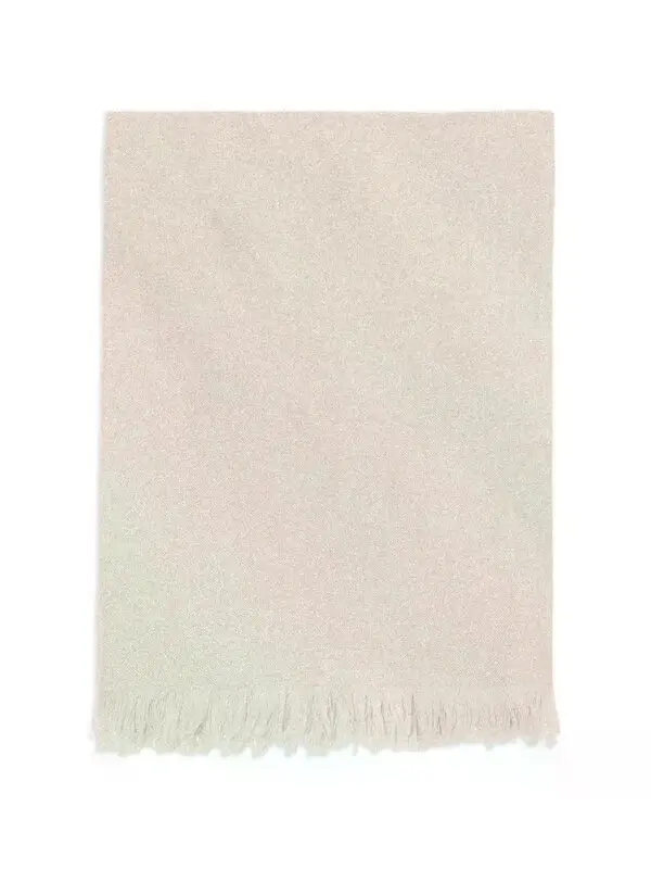 Eric Bompard Fringed Voile Scarf - Neutrals