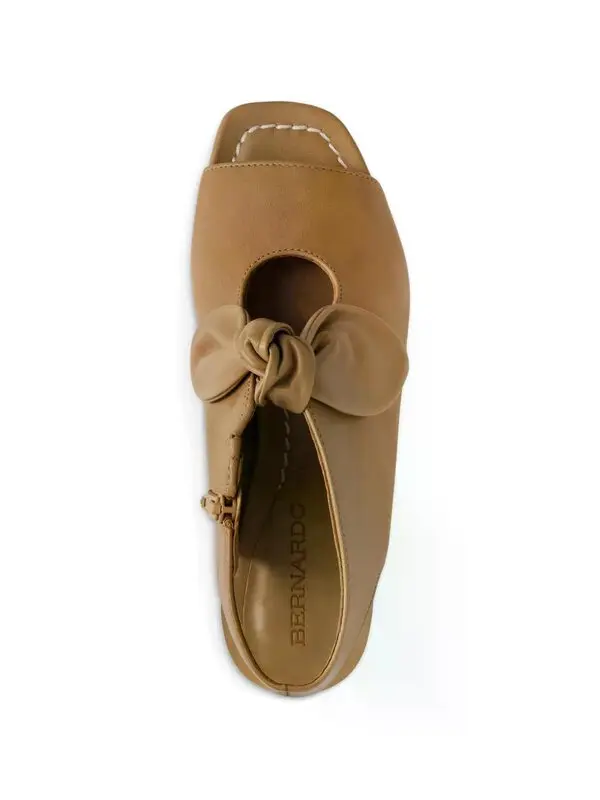 Bernardo Lizzie Knot-detail Sandals - Neutrals