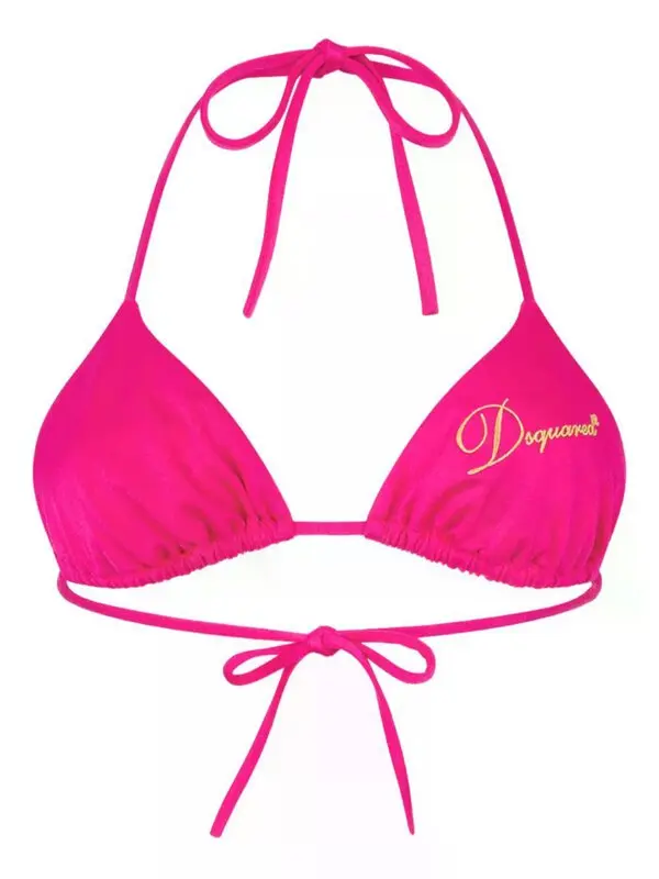 Dsquared2 Signature Triangle Bikini Top - Pink