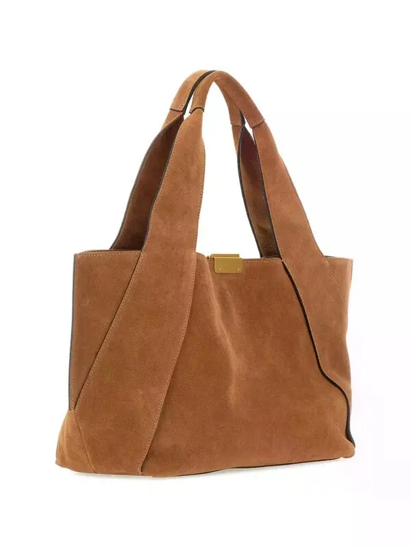 GIANNI CHIARINI Dafne Medium Suede Shoulder Bag