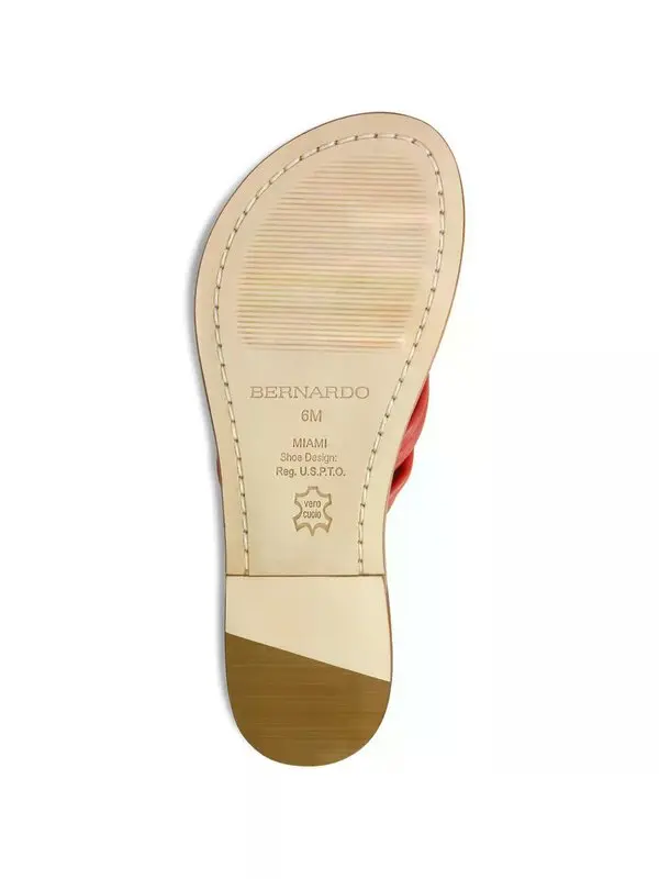 Bernardo Miami Leather Sandals - Red