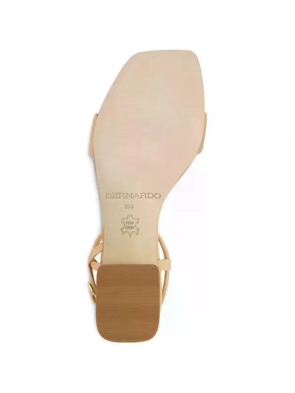 Bernardo Josei Square-toe Sandals - Neutrals