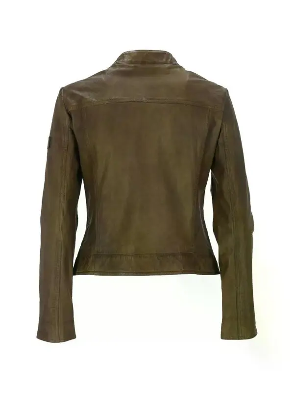 Peuterey Leather Zip Jacket