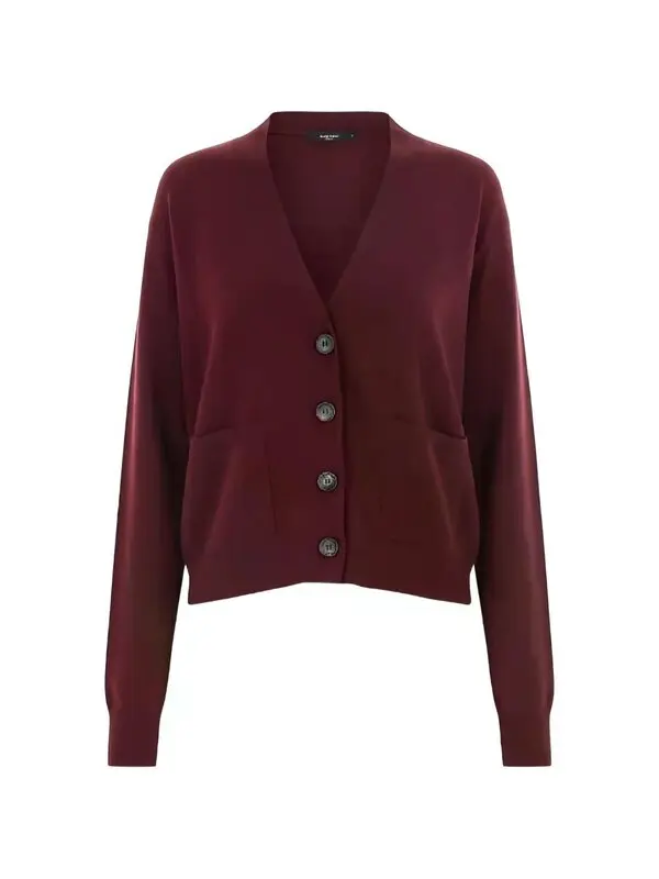 Max Mara Button-front Cardigan With Pockets