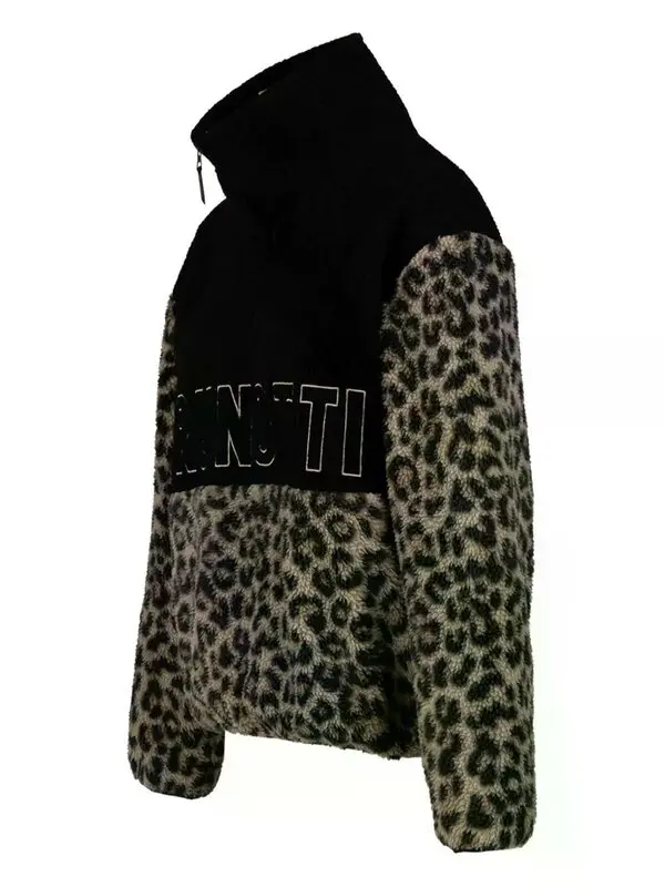 BRUNOTTI Leopard-print Half-zip Sweatshirt