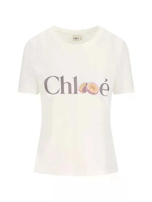 Chloé Logo-print T-shirt - White