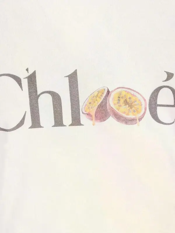 Chloé Logo-print T-shirt - White