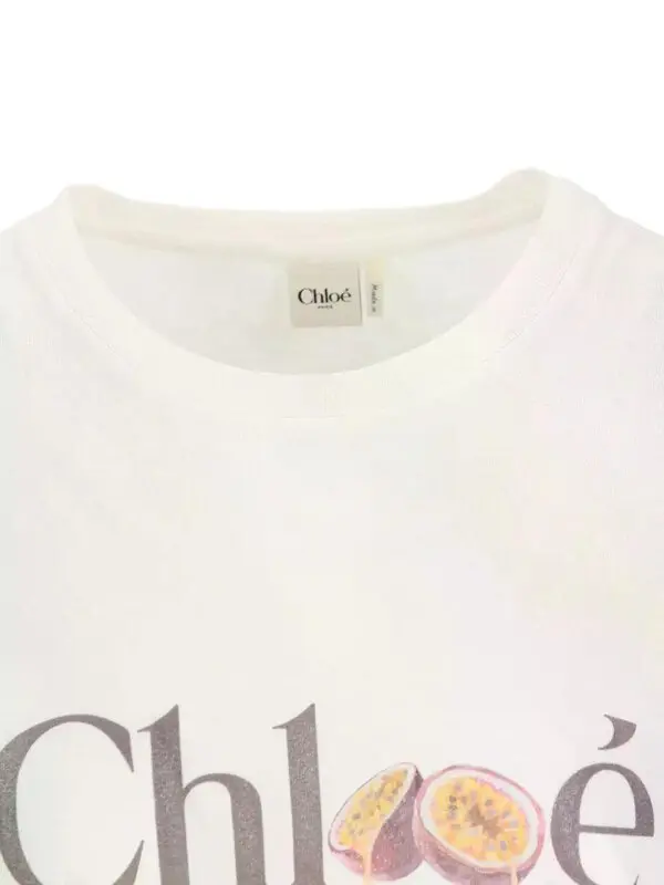 Chloé Logo-print T-shirt - White