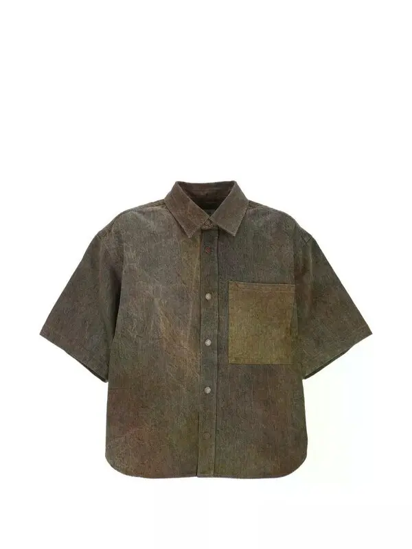 AGOLDE Pocket Short-sleeve Shirt - Brown