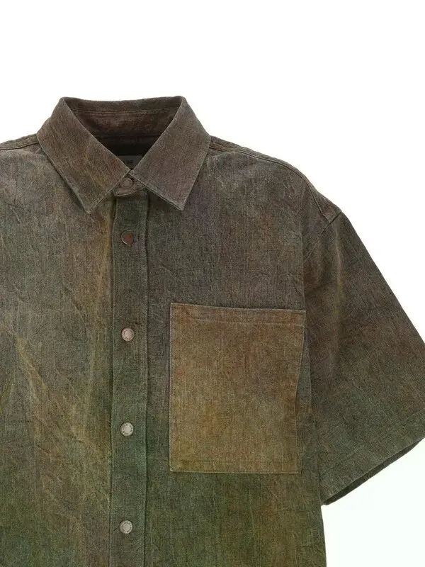 AGOLDE Pocket Short-sleeve Shirt - Brown