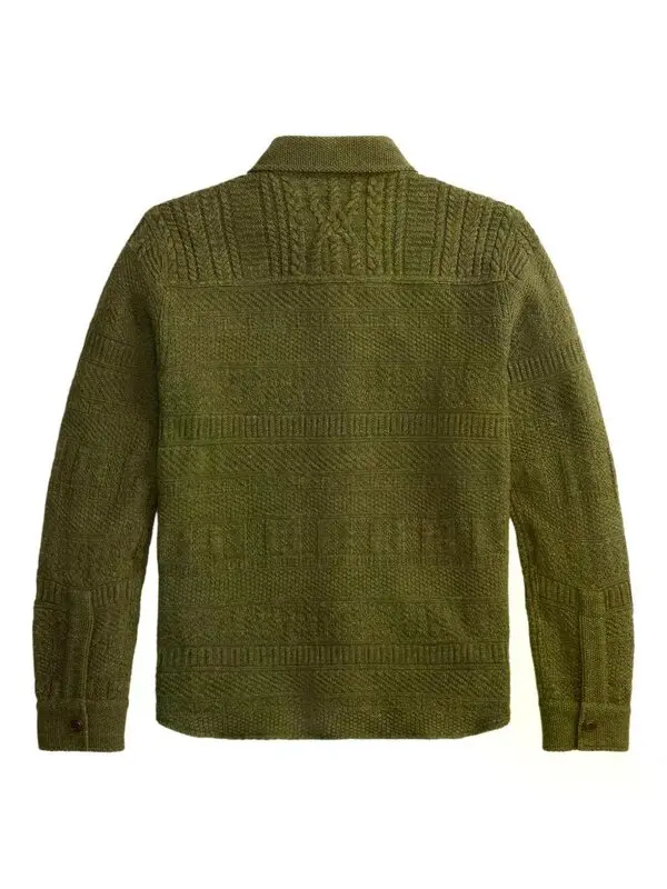 Ralph Lauren Buttoned Cable-knit Sweater