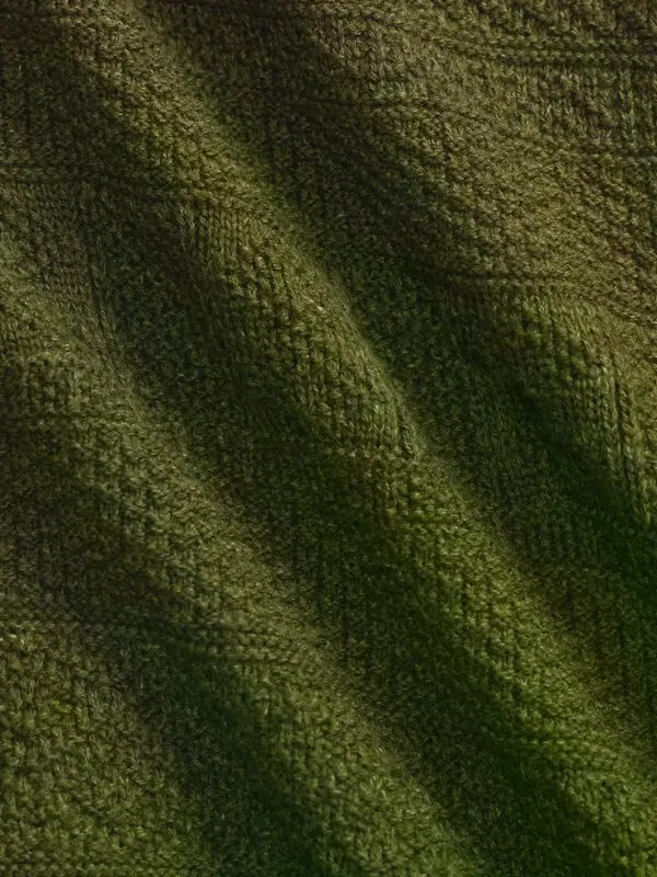 Ralph Lauren Buttoned Cable-knit Sweater