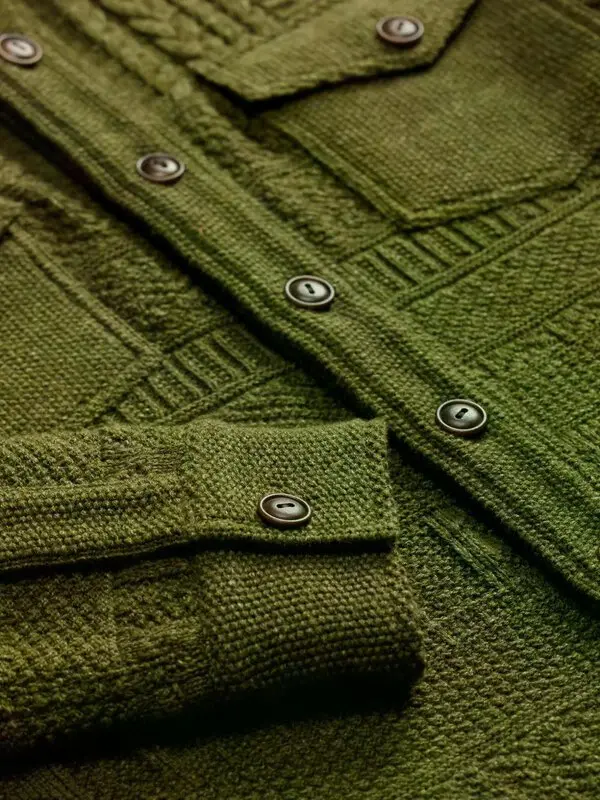 Ralph Lauren Buttoned Cable-knit Sweater