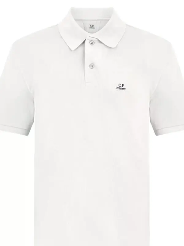C.P. COMPANY Short-sleeve Polo Shirt - White