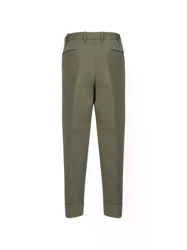 PT TORINO Cuffed Trousers - Green