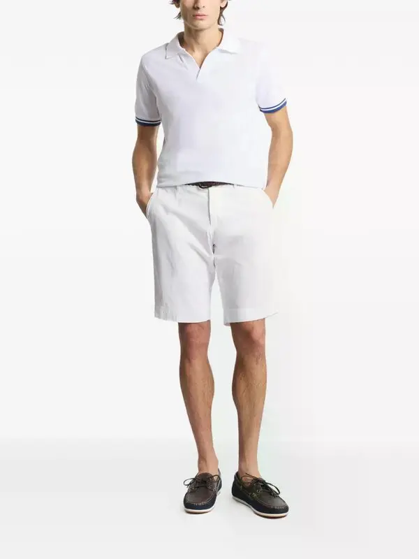 FAY Striped Piquet T-shirt - White