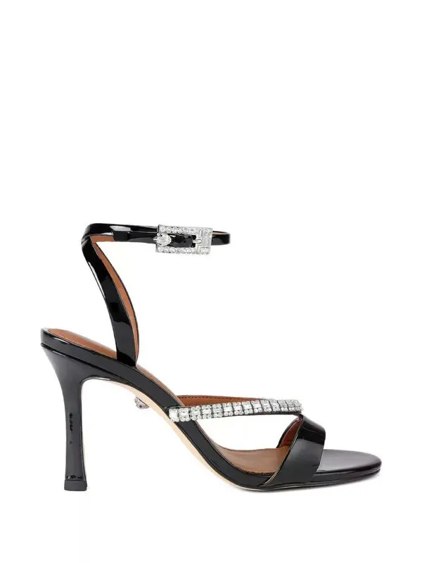 Kurt Geiger Crystal-embellished Stiletto Sandals - Black