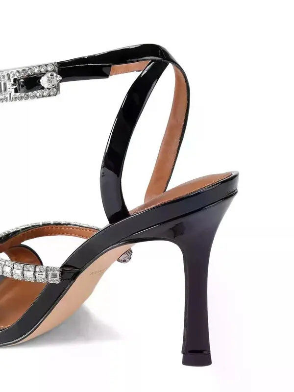 Kurt Geiger Crystal-embellished Stiletto Sandals - Black