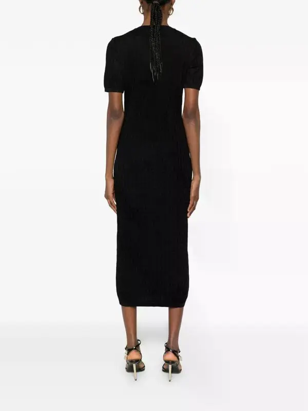 Fendi Jacquard Midi Dress - Black
