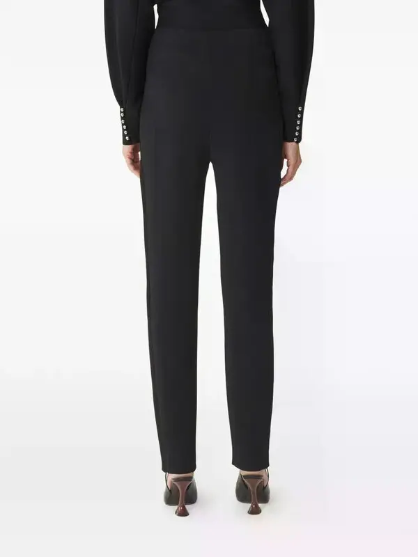 LANVIN Ribbed-waistband Trousers - Black