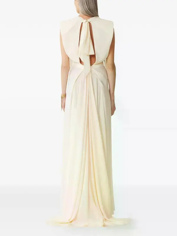 LANVIN Ruffled V-neck Maxi Dress