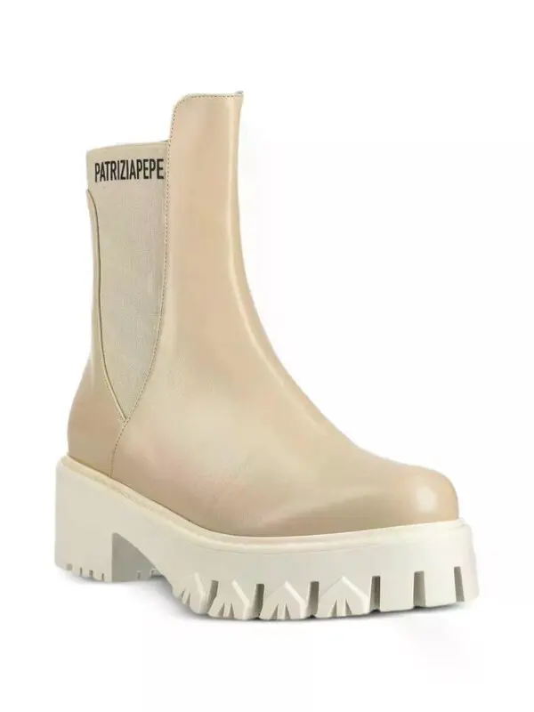 Patrizia Pepe Logo-print Ankle Boots