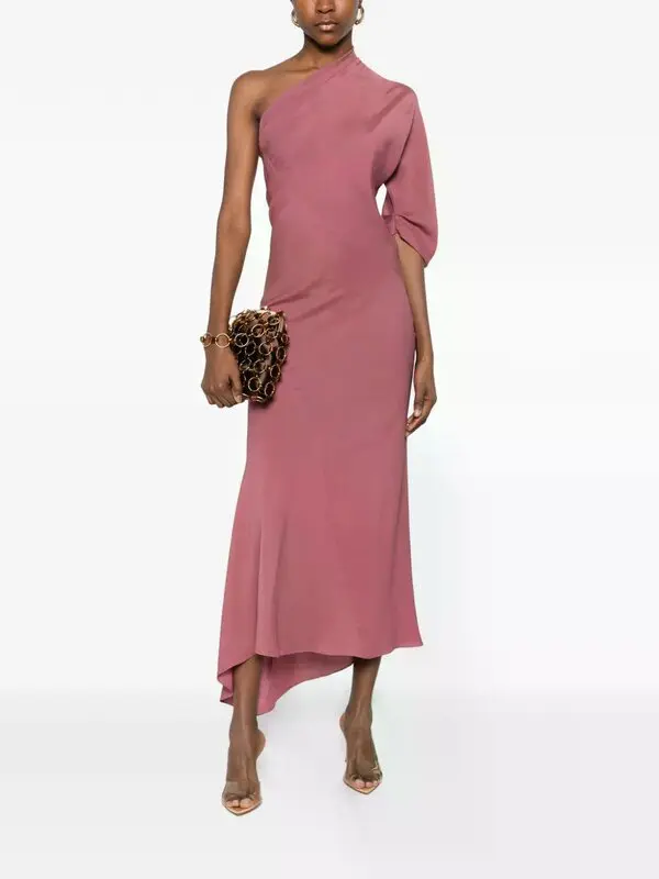 CORTANA Aldara One-shoulder Maxi Dress