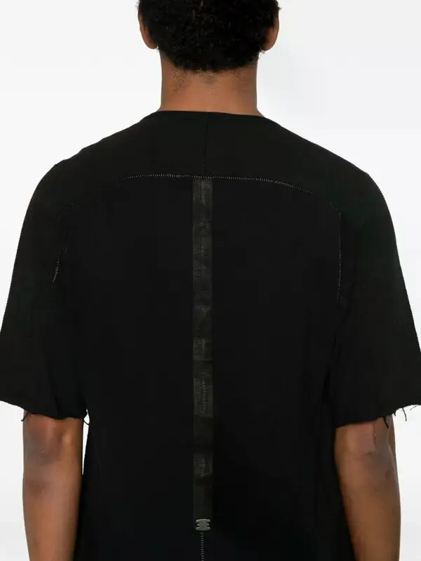 ISAAC SELLAM EXPERIENCE Frayed T-shirt - Black