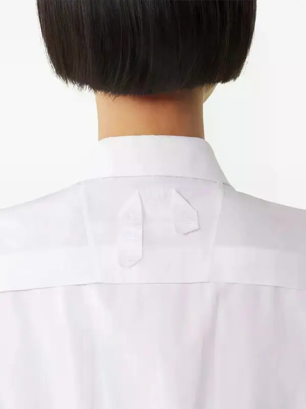 LANVIN Long-sleeve Midi Shirt Dress - White