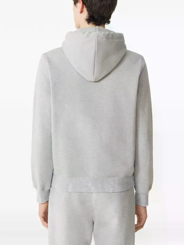 LANVIN Logo-print Hooded Sweatshirt - Grey