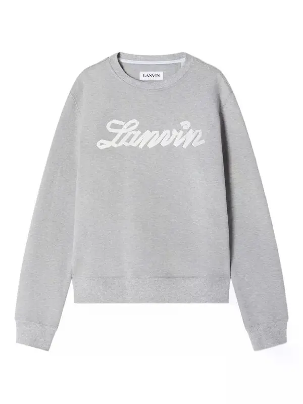 LANVIN Logo-detail Crew-neck Sweatshirt