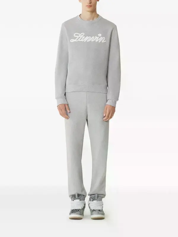 LANVIN Logo-detail Crew-neck Sweatshirt