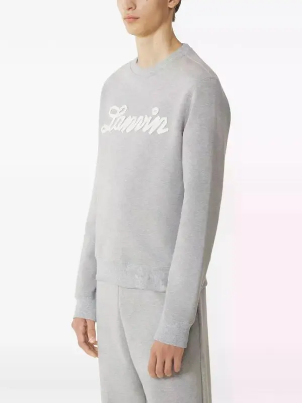 LANVIN Logo-detail Crew-neck Sweatshirt