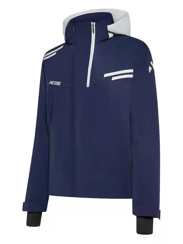 AESSE Saturn Zip-fastening Hooded Ski Jacket