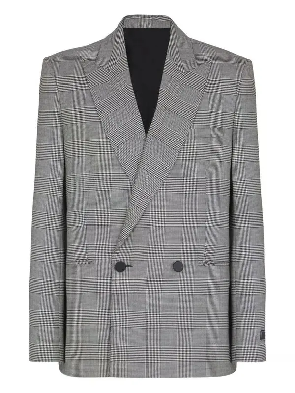 Balmain Prince-of-wales Double-breasted Blazer