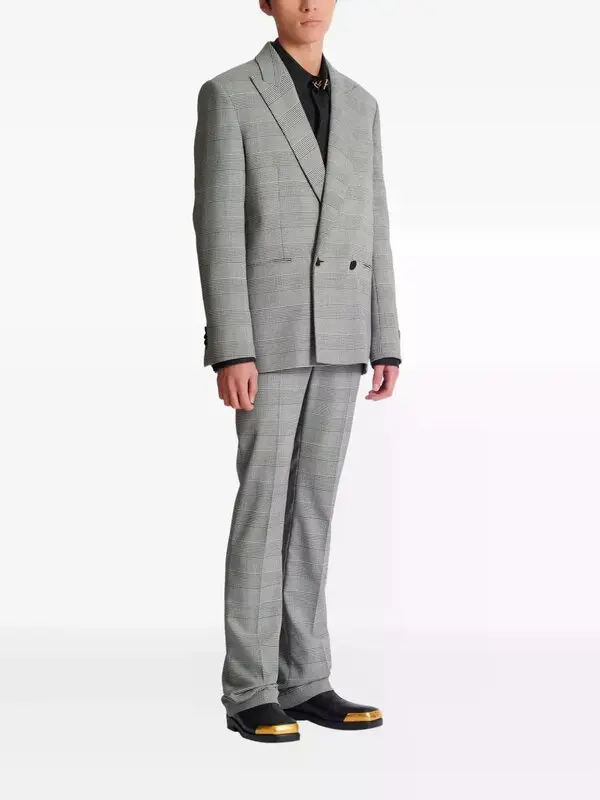 Balmain Prince-of-wales Double-breasted Blazer