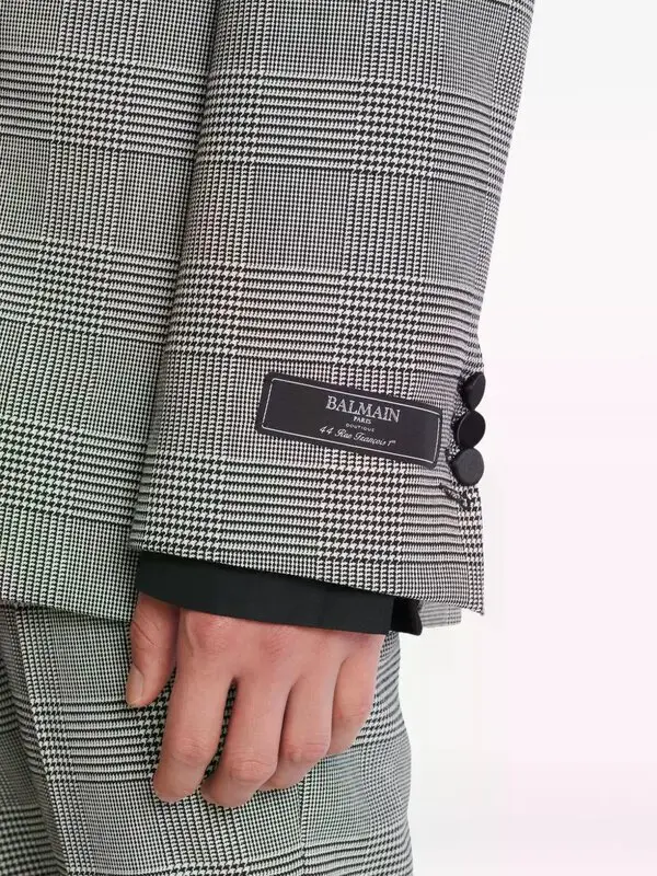 Balmain Prince-of-wales Double-breasted Blazer